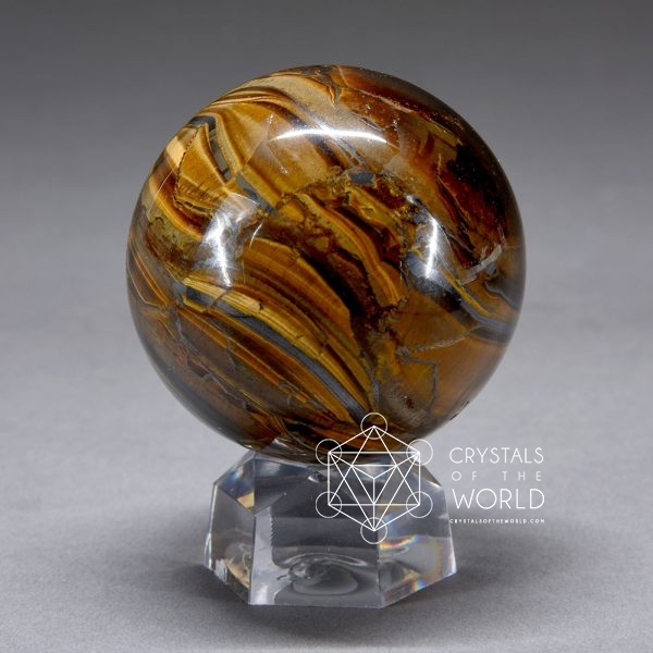 Banded Tiger's Eye Spheres - Crystals of the World