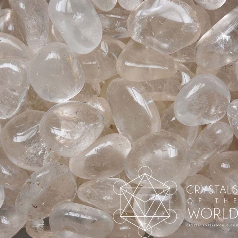 Clear Quartz Tumbled Stone - Crystals of the World