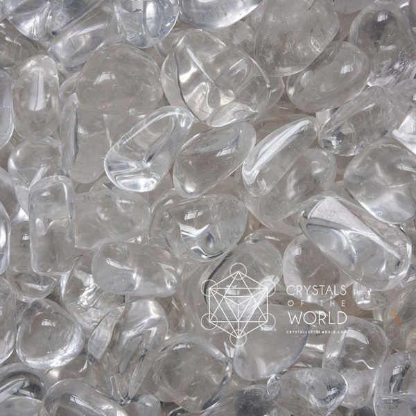 Clear Quartz Tumbled Stone - Crystals of the World