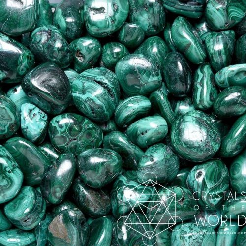 Malachite Tumbled Stone - Crystals of the World