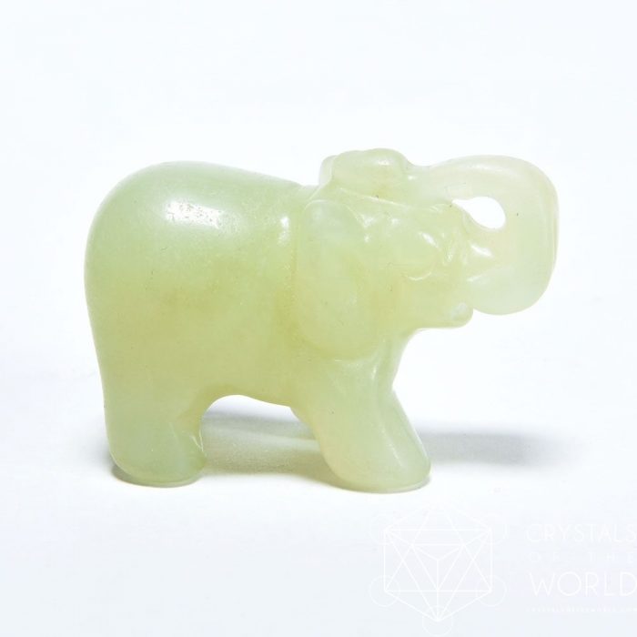 New Jade Animals - Elephant - Crystals of the World