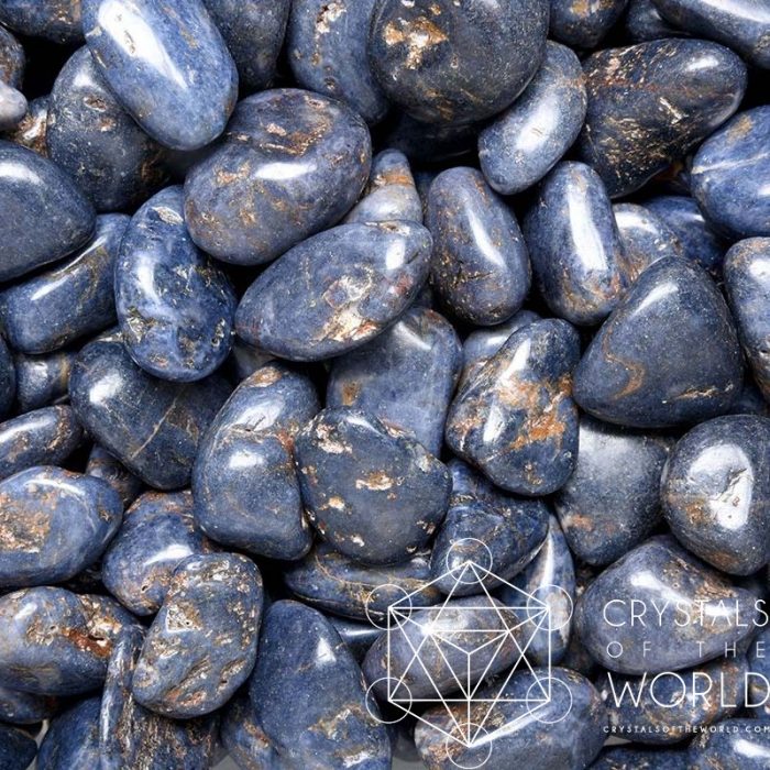 Sapphire Tumbled Stone - Crystals of the World